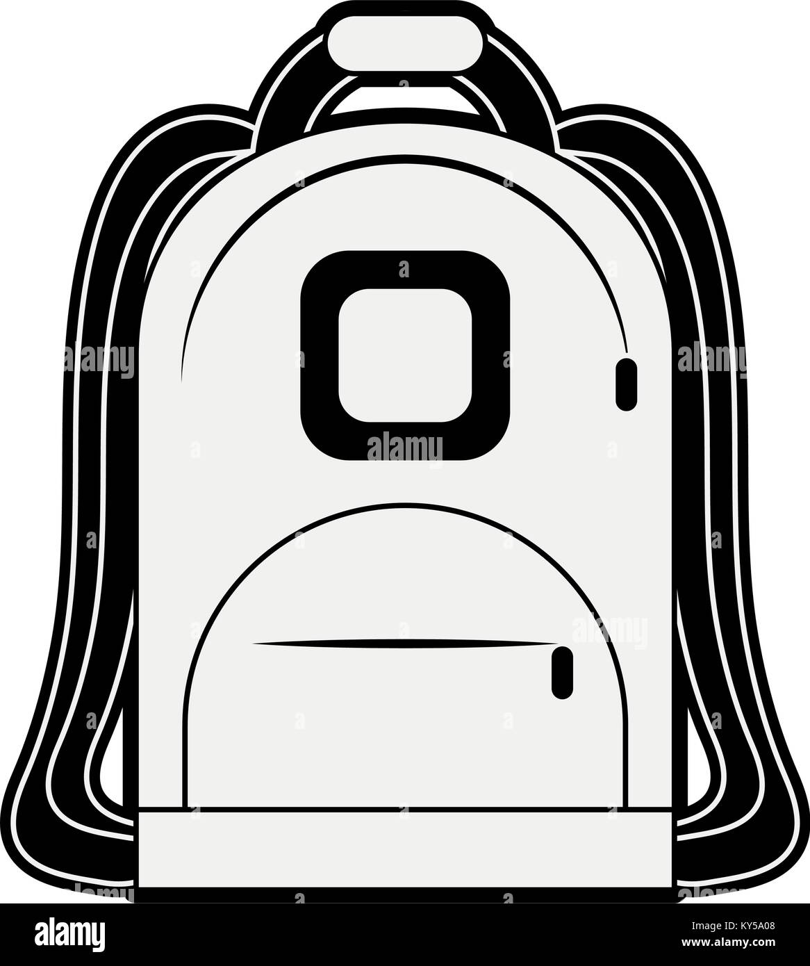 Backpack shot Stock Vector Images - Alamy