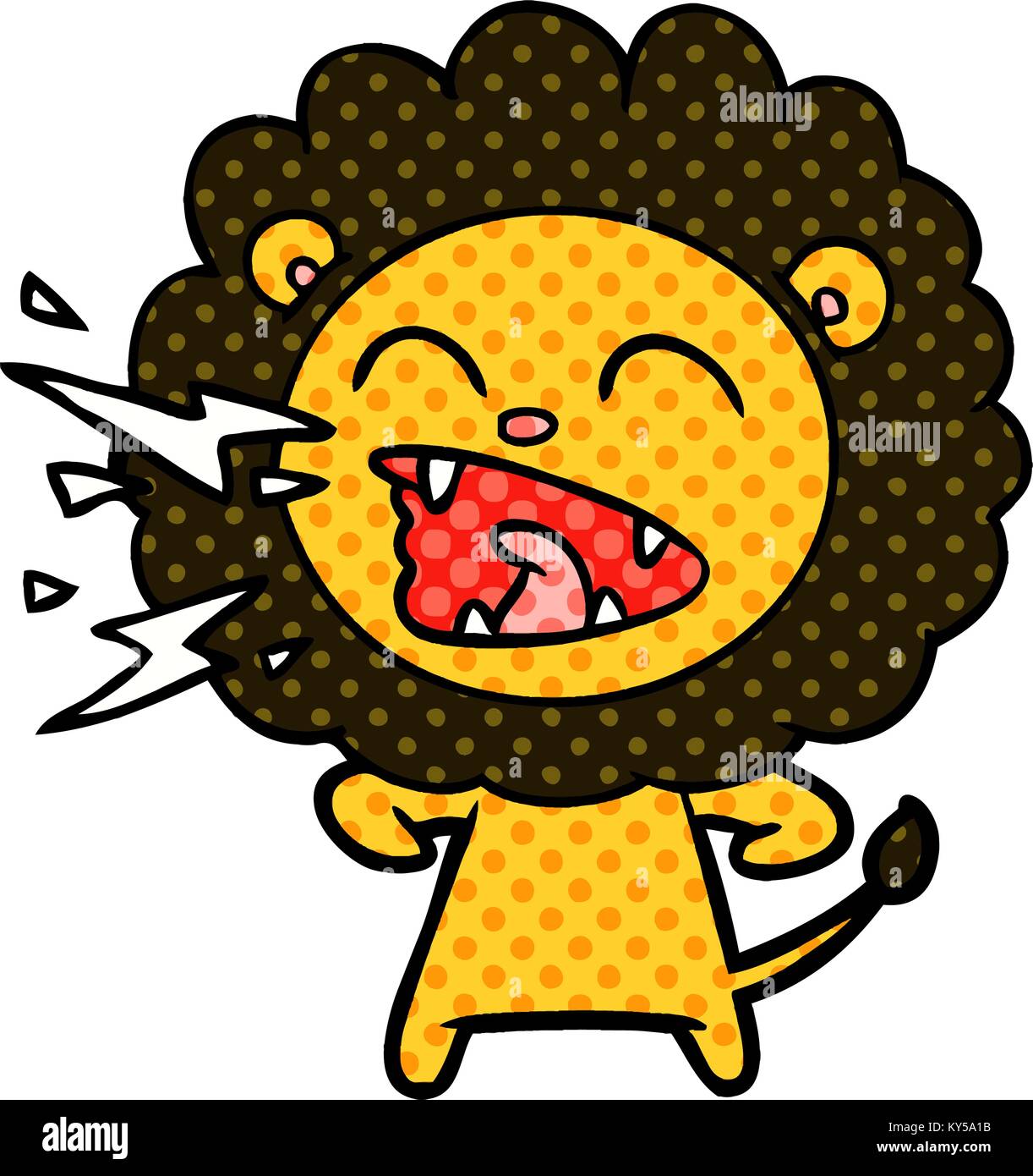 cartoon roaring lion Stock Vector Image & Art - Alamy