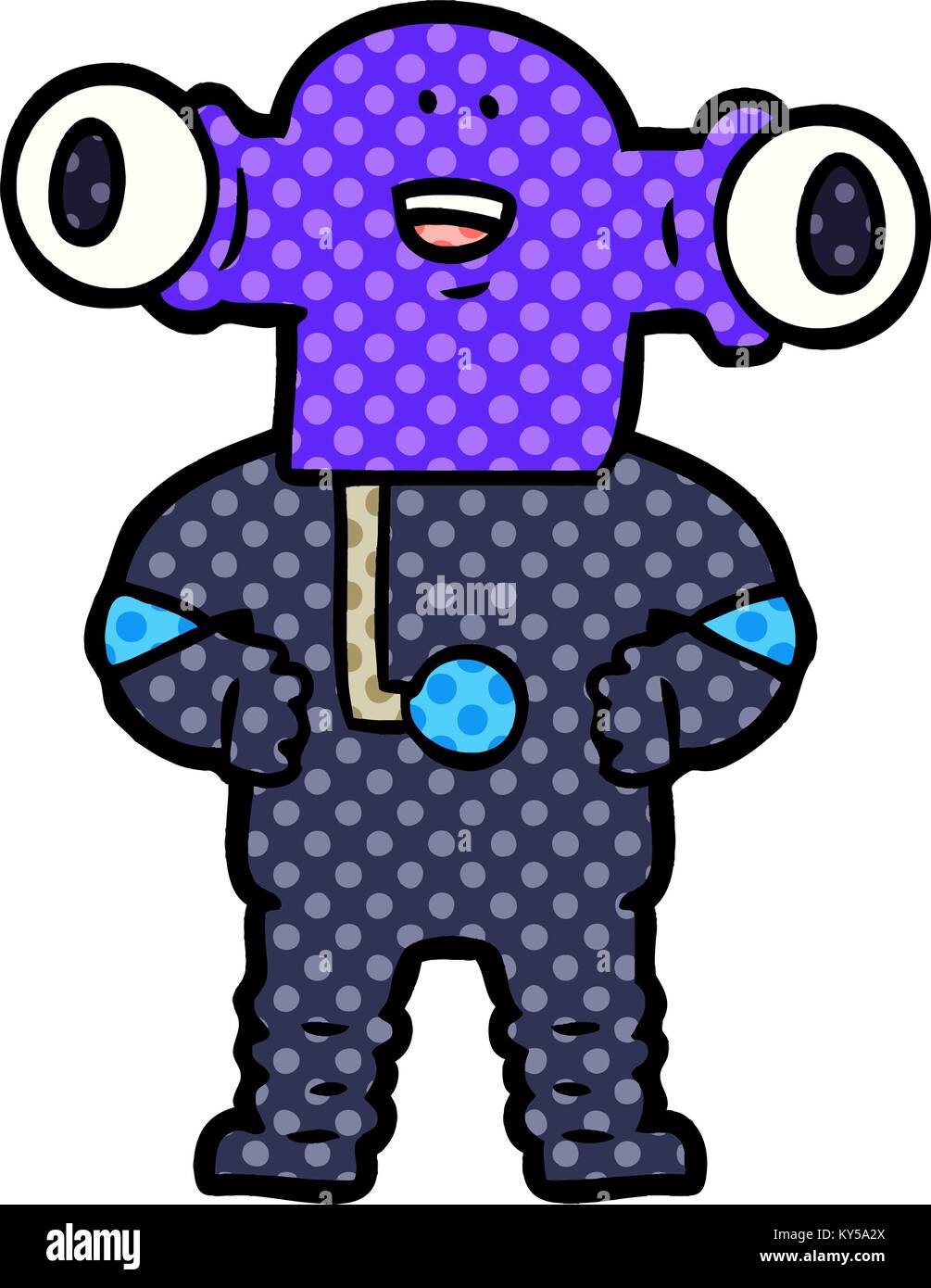 friendly cartoon alien Stock Vector Image & Art - Alamy