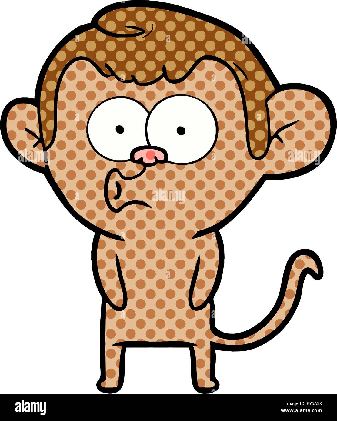 cartoon hooting monkey Stock Vector Image & Art - Alamy