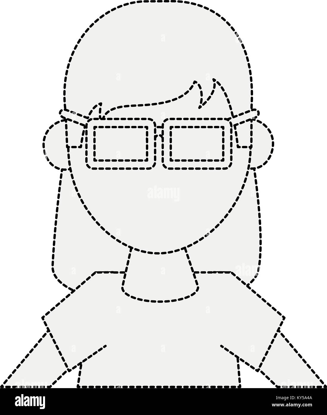 Geek woman avatar Stock Vector Image & Art - Alamy