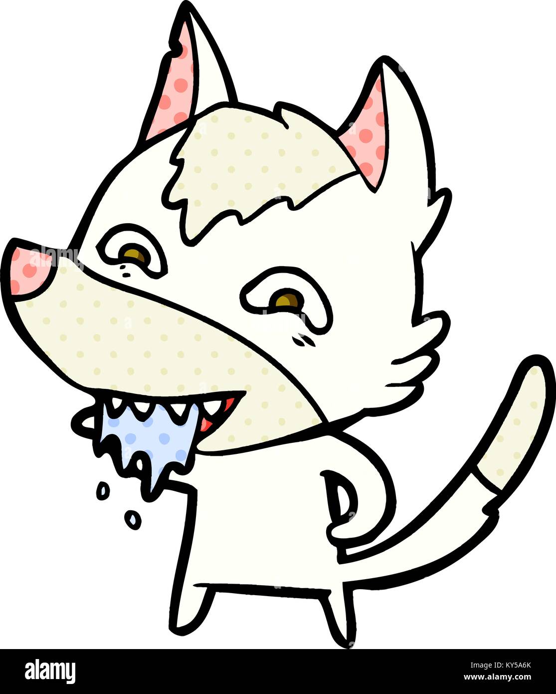 cartoon hungry wolf Stock Vector Image & Art - Alamy