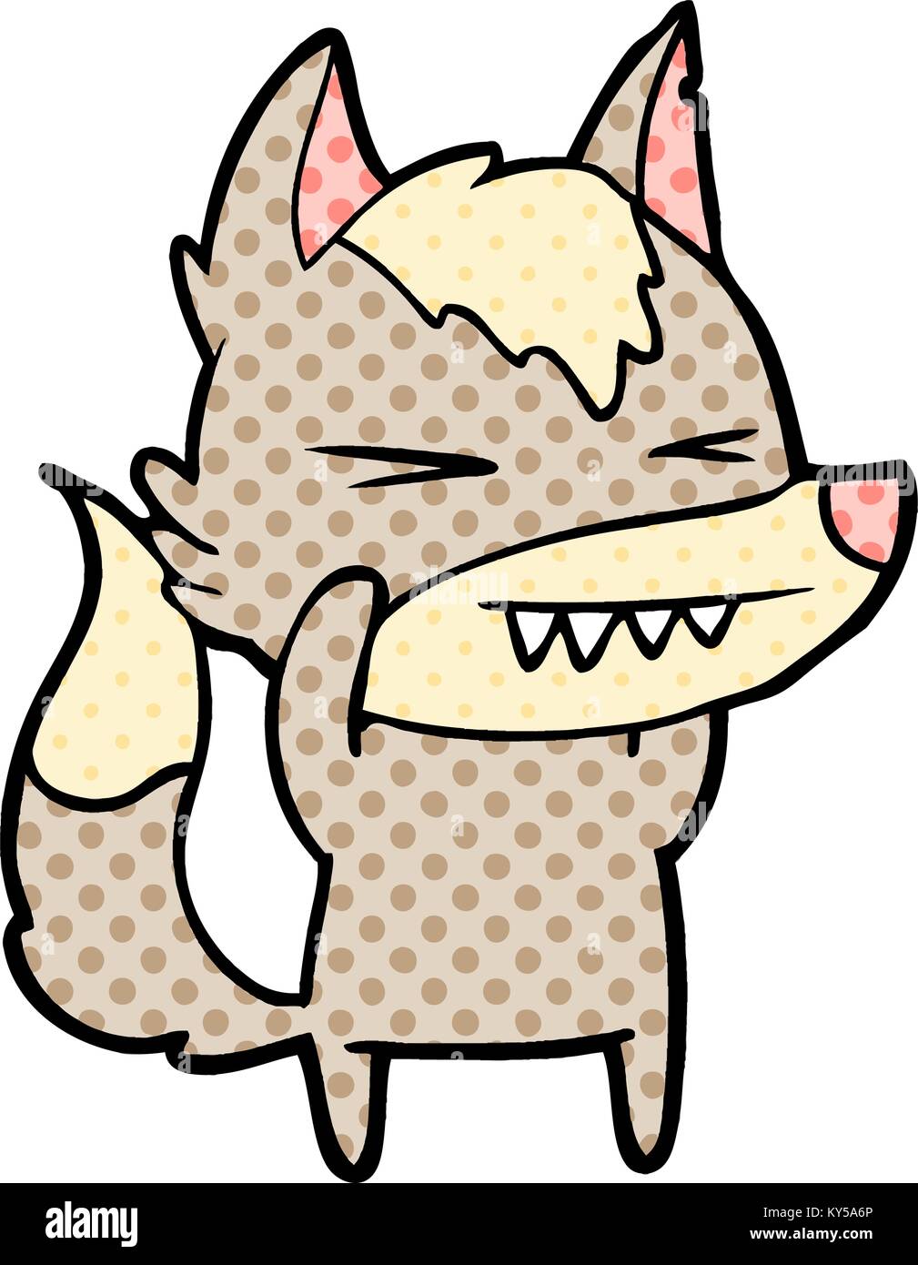 angry wolf cartoon Stock Vector Image & Art - Alamy