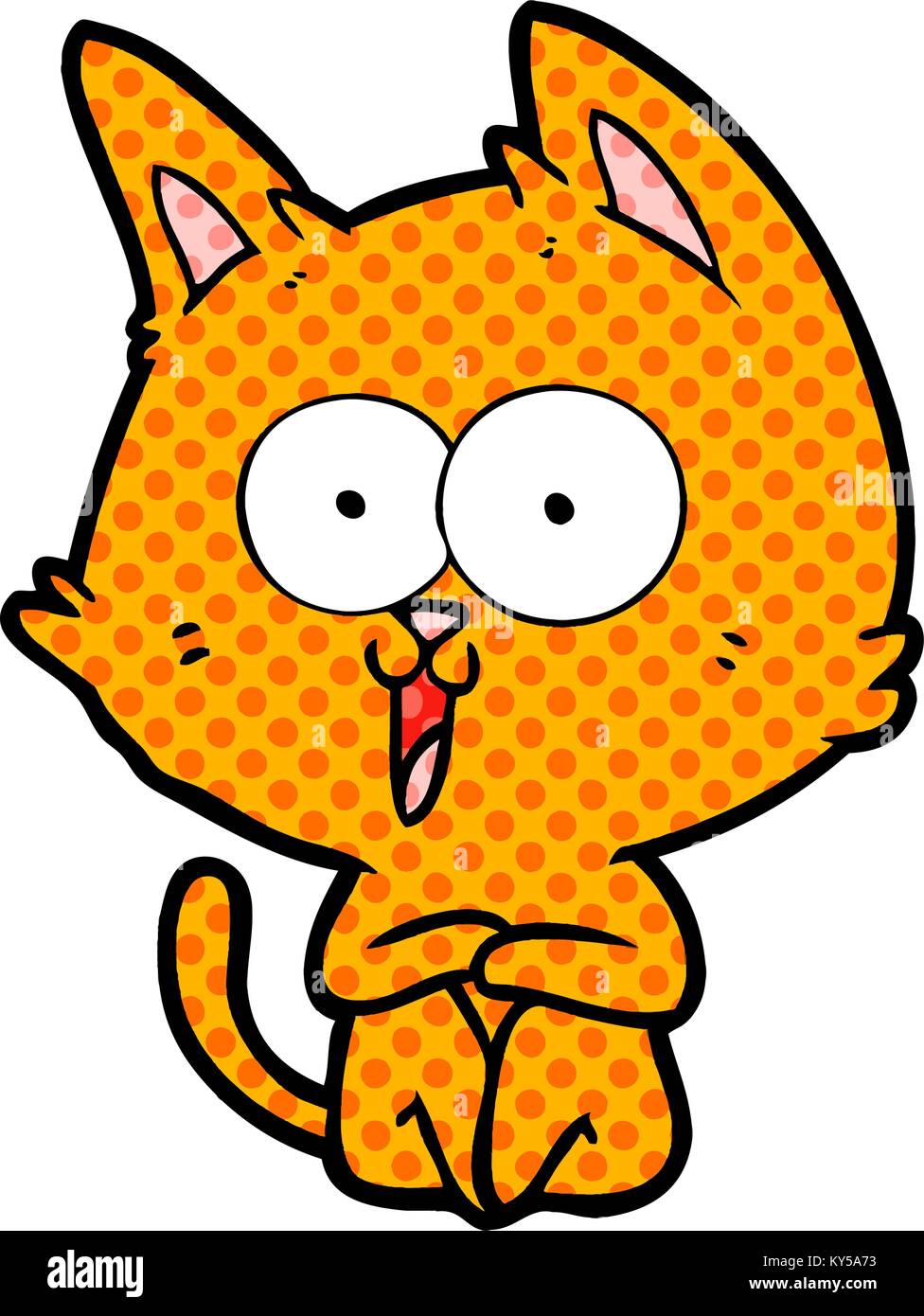 funny cartoon cat Stock Vector Image & Art - Alamy