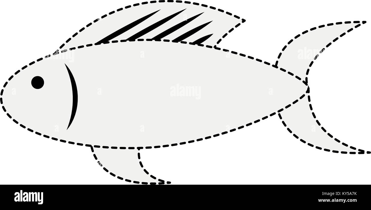 Dotted fish Stock Vector Images - Alamy