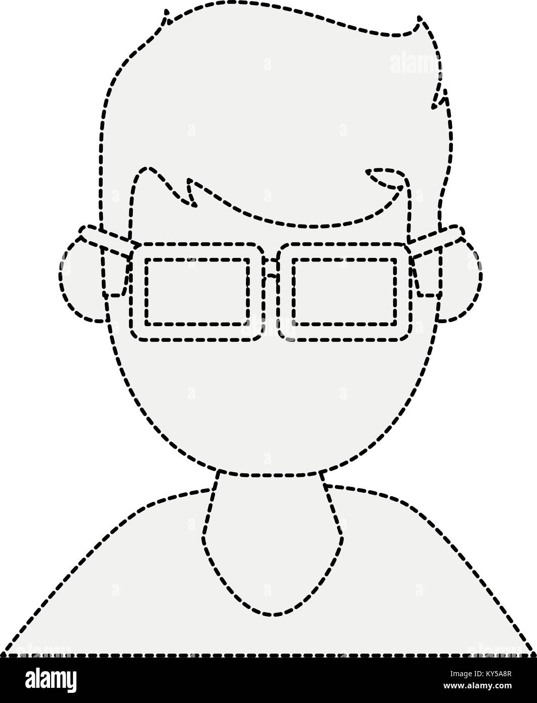 Geek man cartoon Stock Vector Image & Art - Alamy
