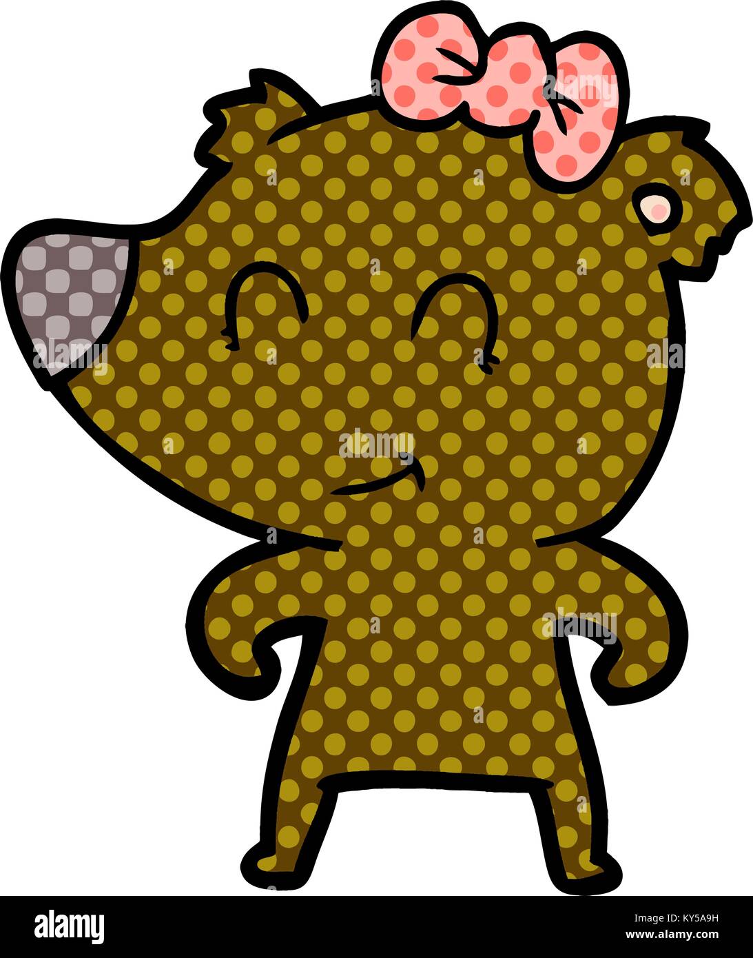female bear cartoon Stock Vector Image & Art - Alamy