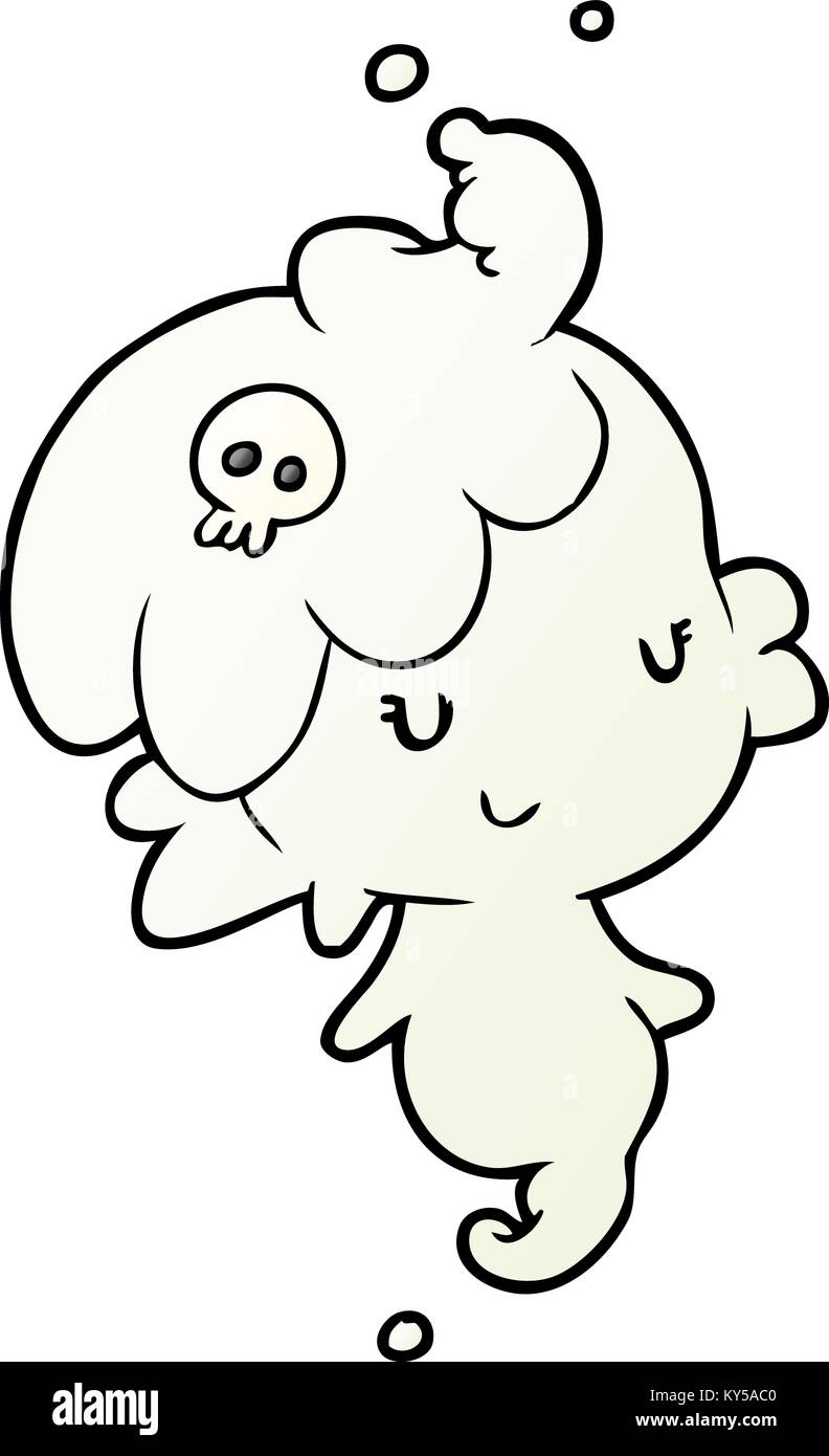 cute cartoon ghost girl Stock Vector Image & Art - Alamy