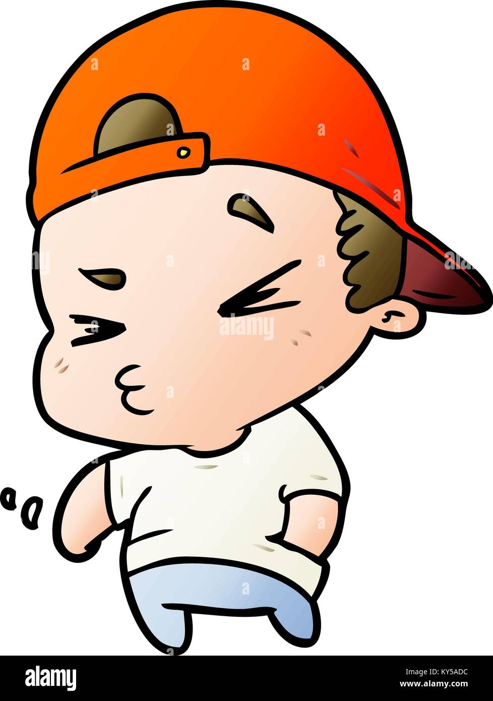 cartoon cool kid Stock Vector Image & Art - Alamy
