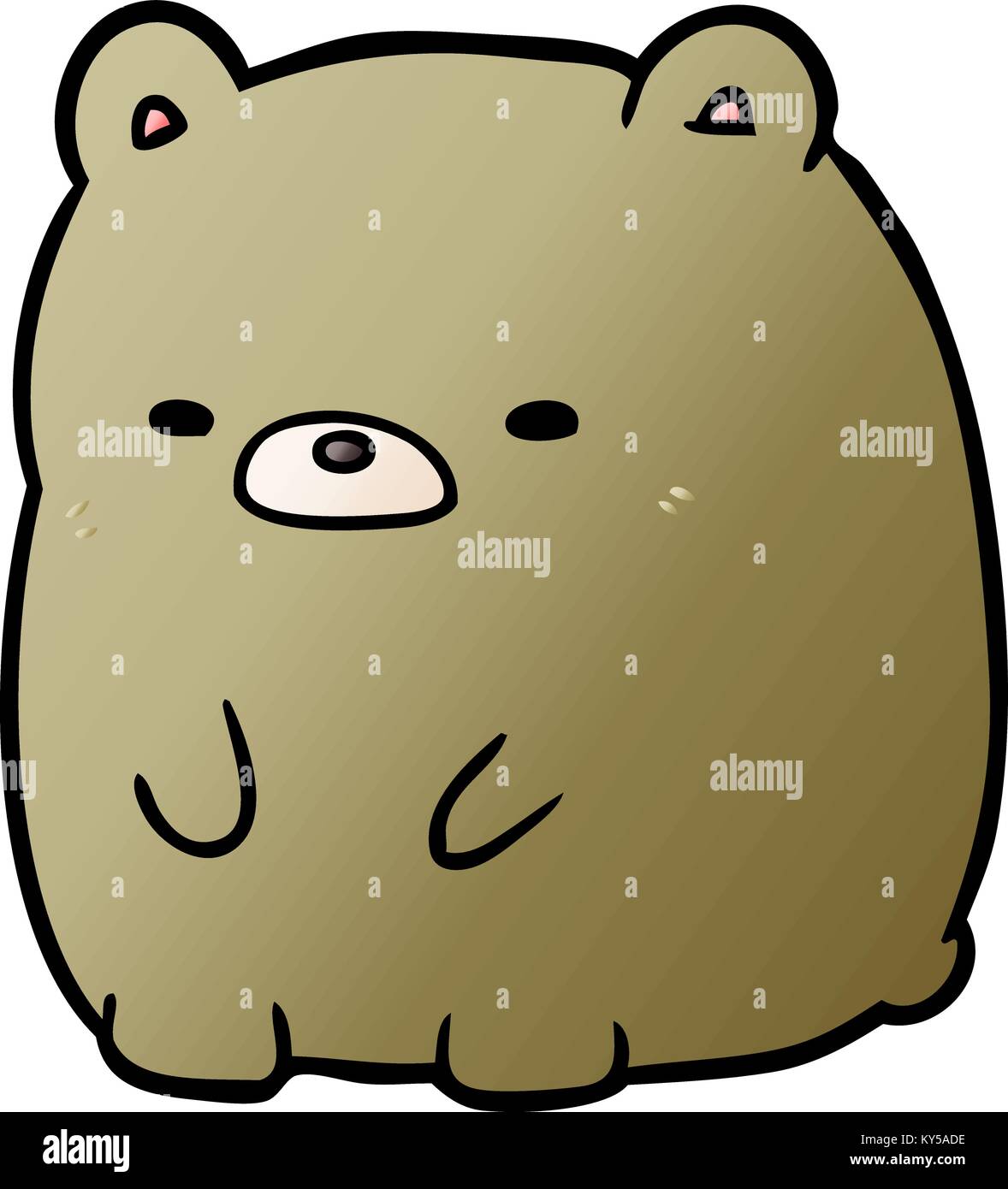 cute cartoon sad bear Stock Vector Image & Art - Alamy