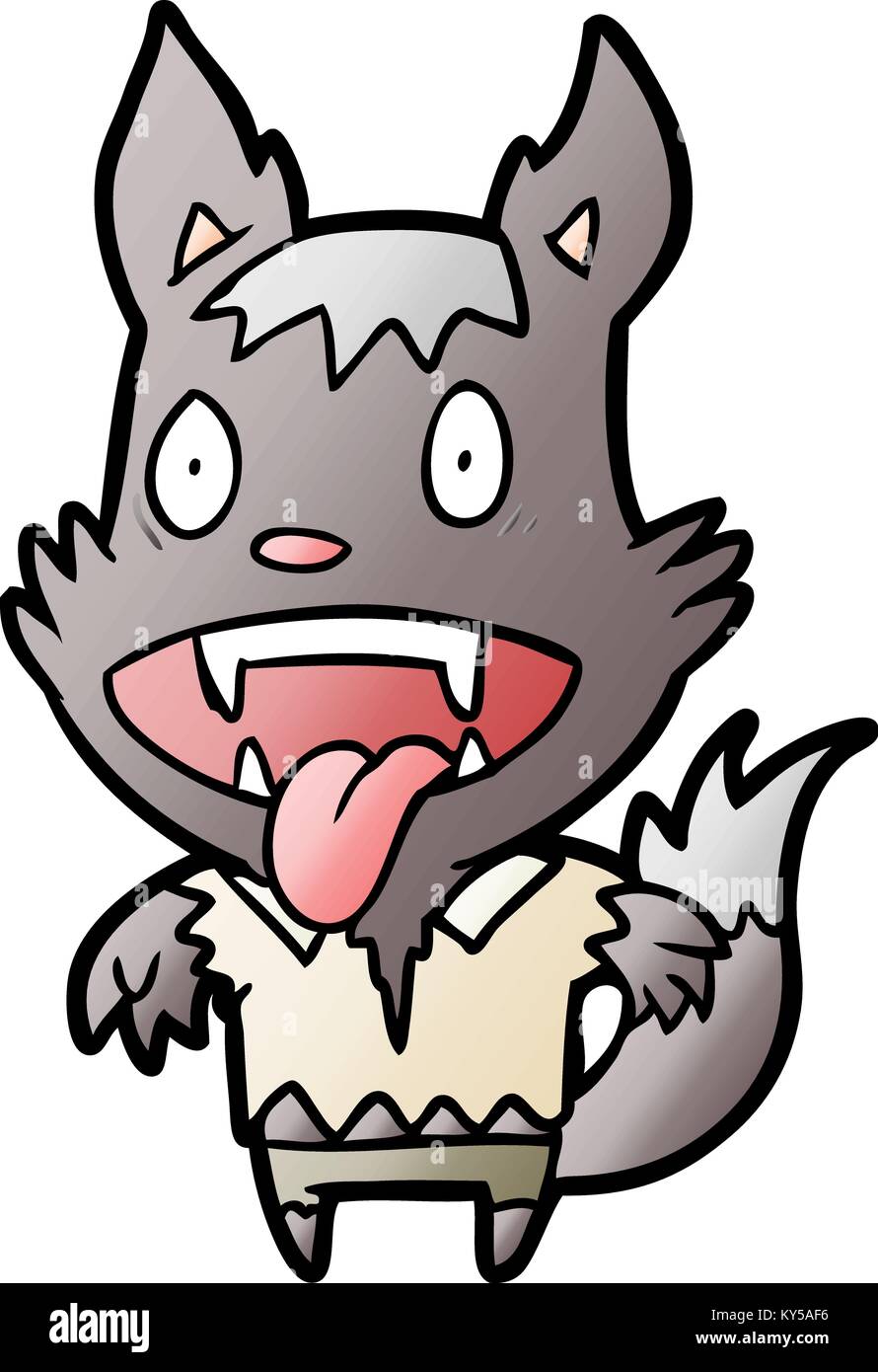 cartoon halloween werewolf Stock Vector Image & Art - Alamy