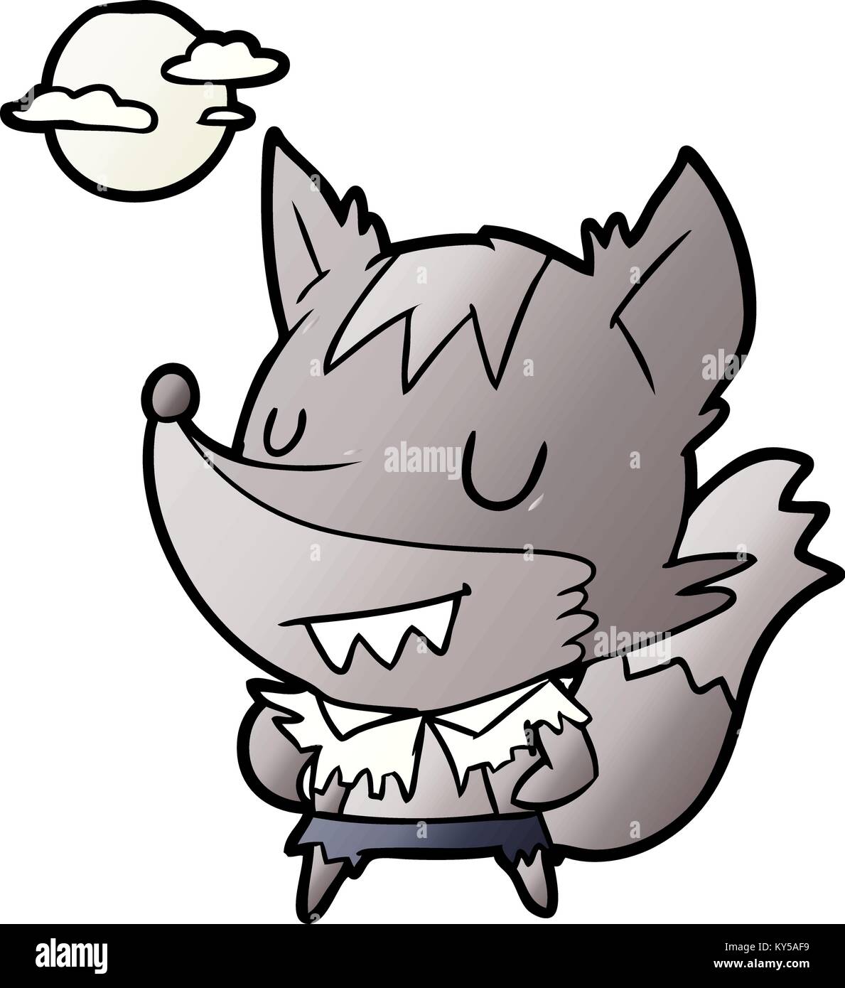 cartoon halloween werewolf Stock Vector Image & Art - Alamy