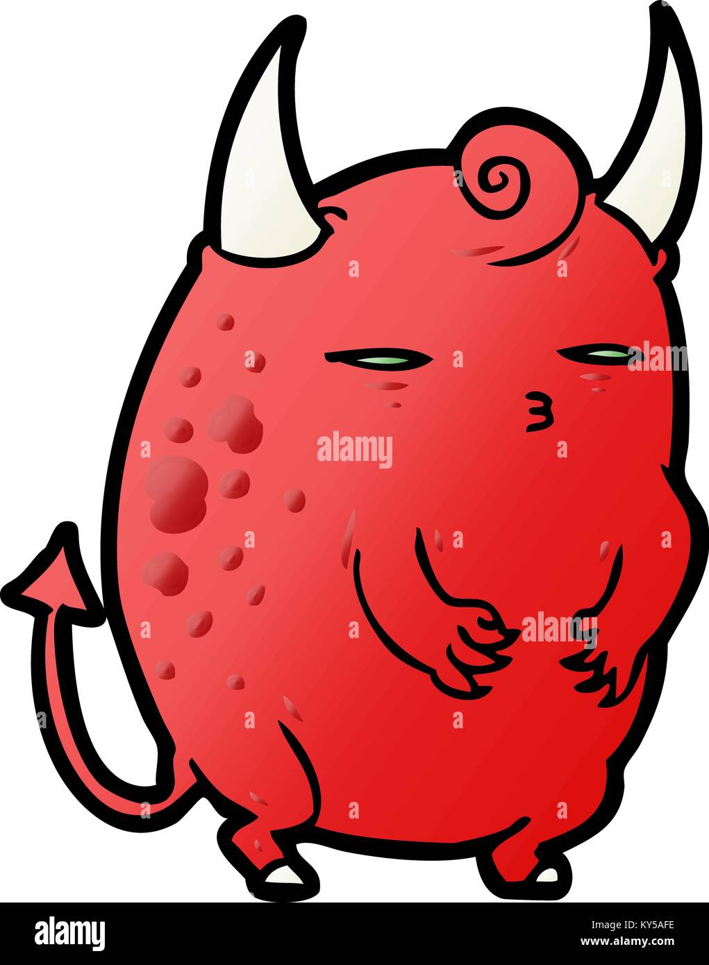 Fat devil Stock Vector Images - Alamy