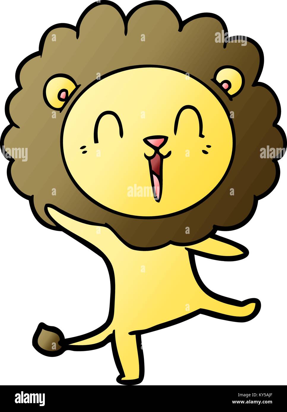 laughing lion cartoon Stock Vector Image & Art - Alamy