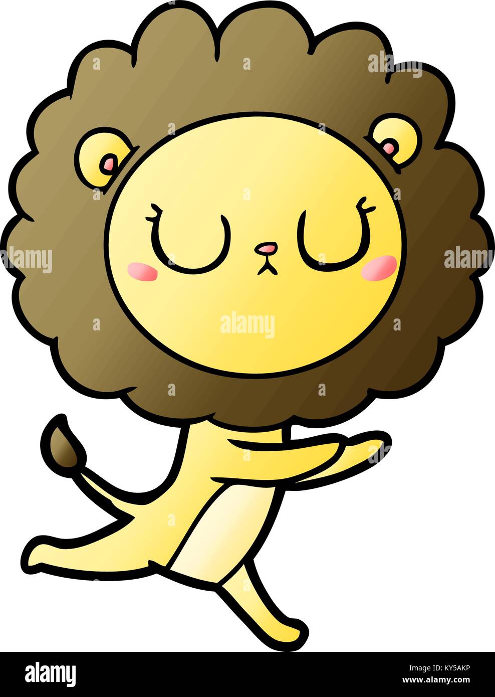cartoon running lion Stock Vector Image & Art - Alamy