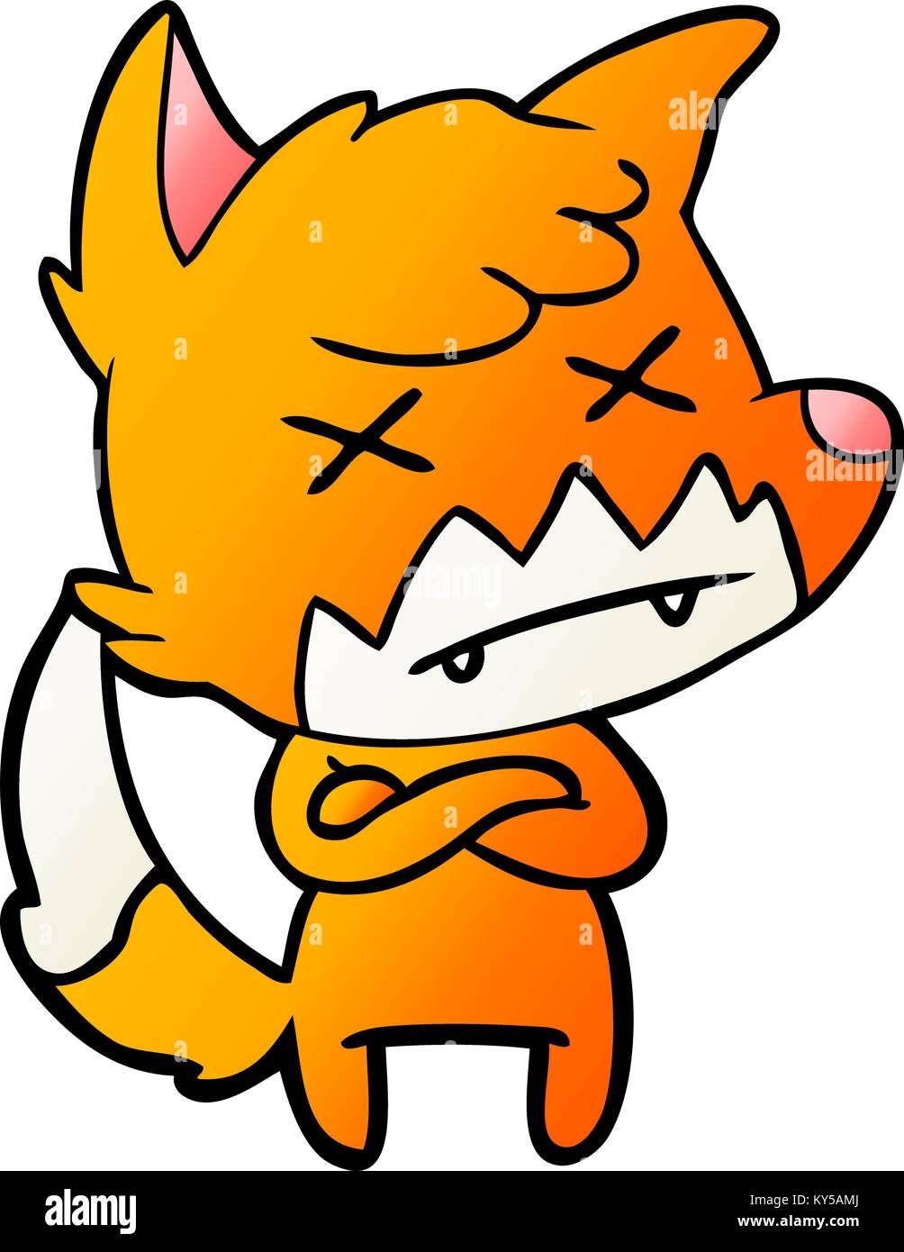 cartoon dead fox Stock Vector Image & Art - Alamy