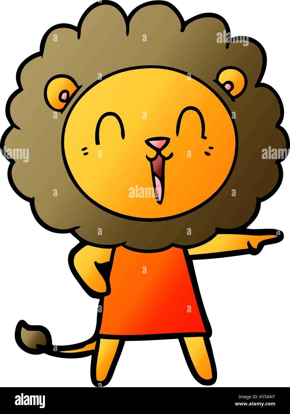 laughing lion cartoon Stock Vector Image & Art - Alamy