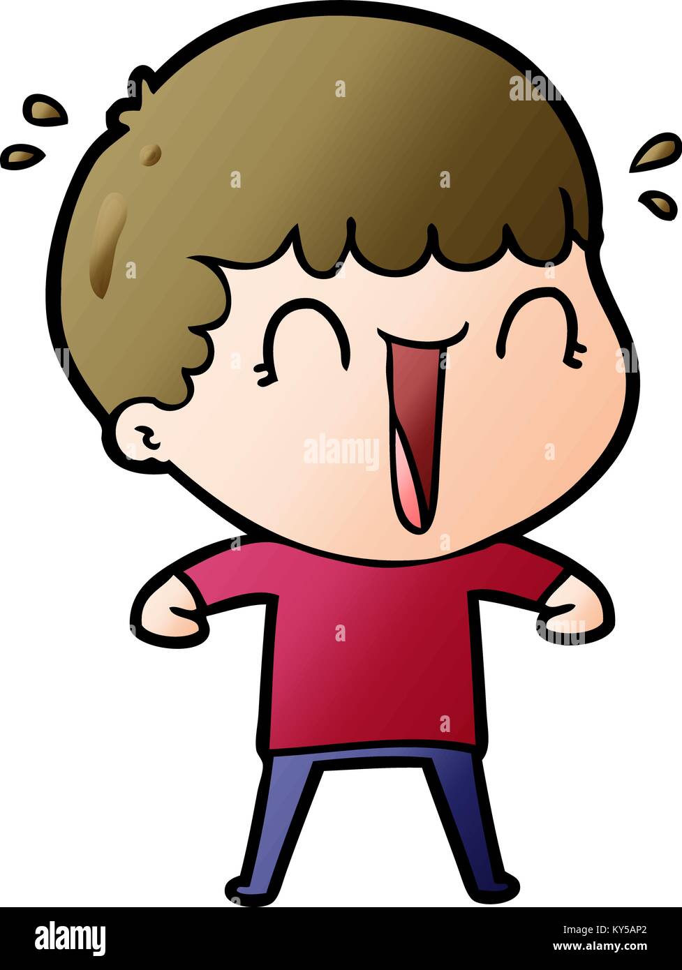 laughing cartoon man Stock Vector Image & Art - Alamy