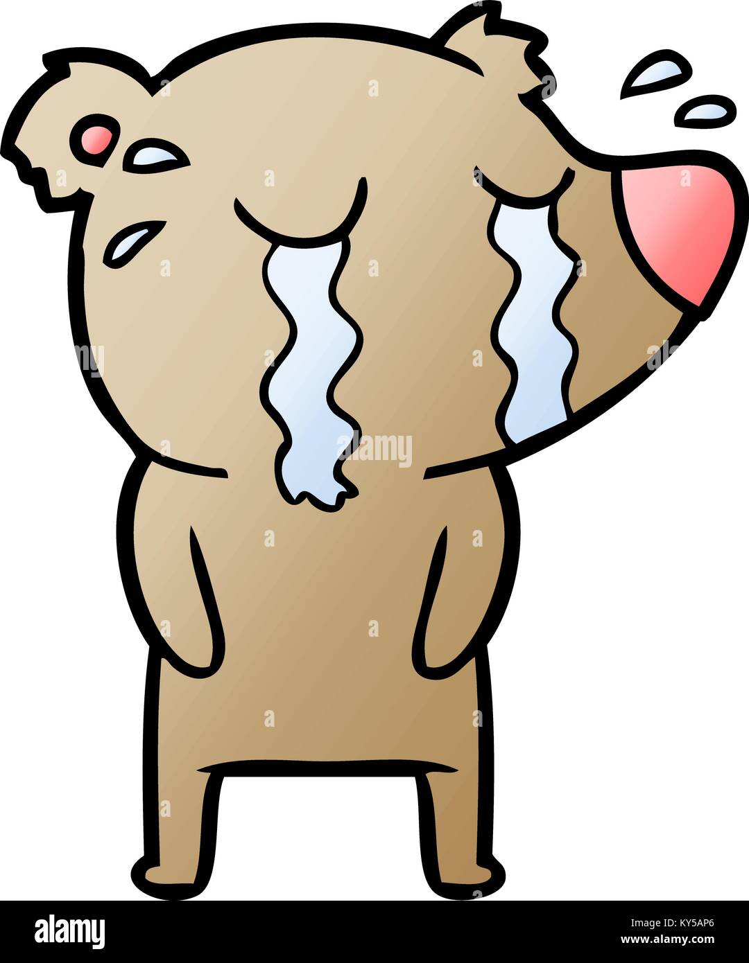 cartoon crying bear Stock Vector Image & Art - Alamy