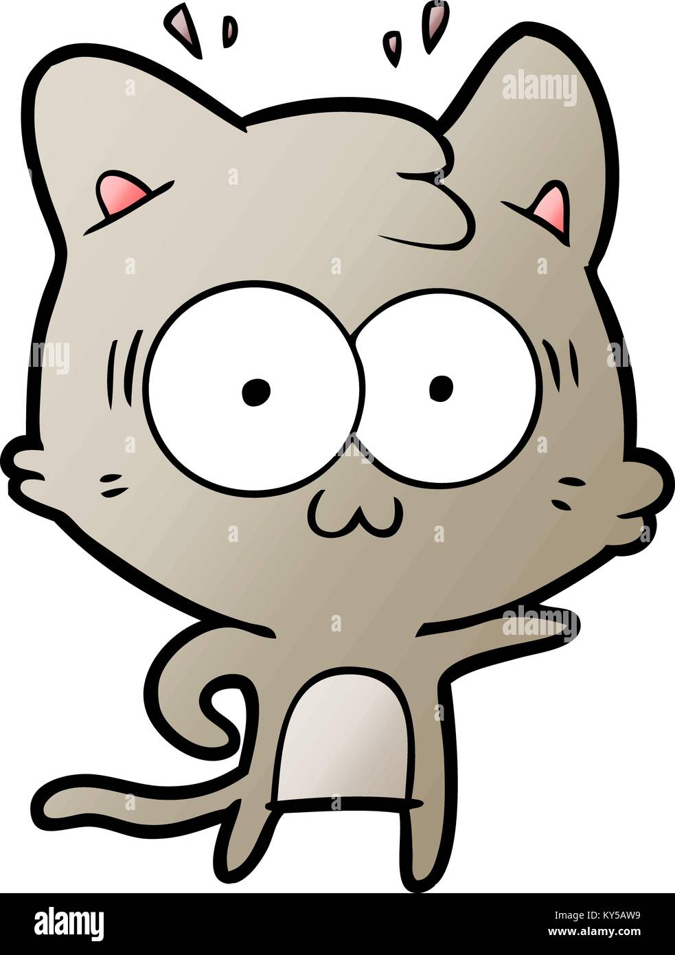 cartoon surprised cat Stock Vector Image & Art - Alamy