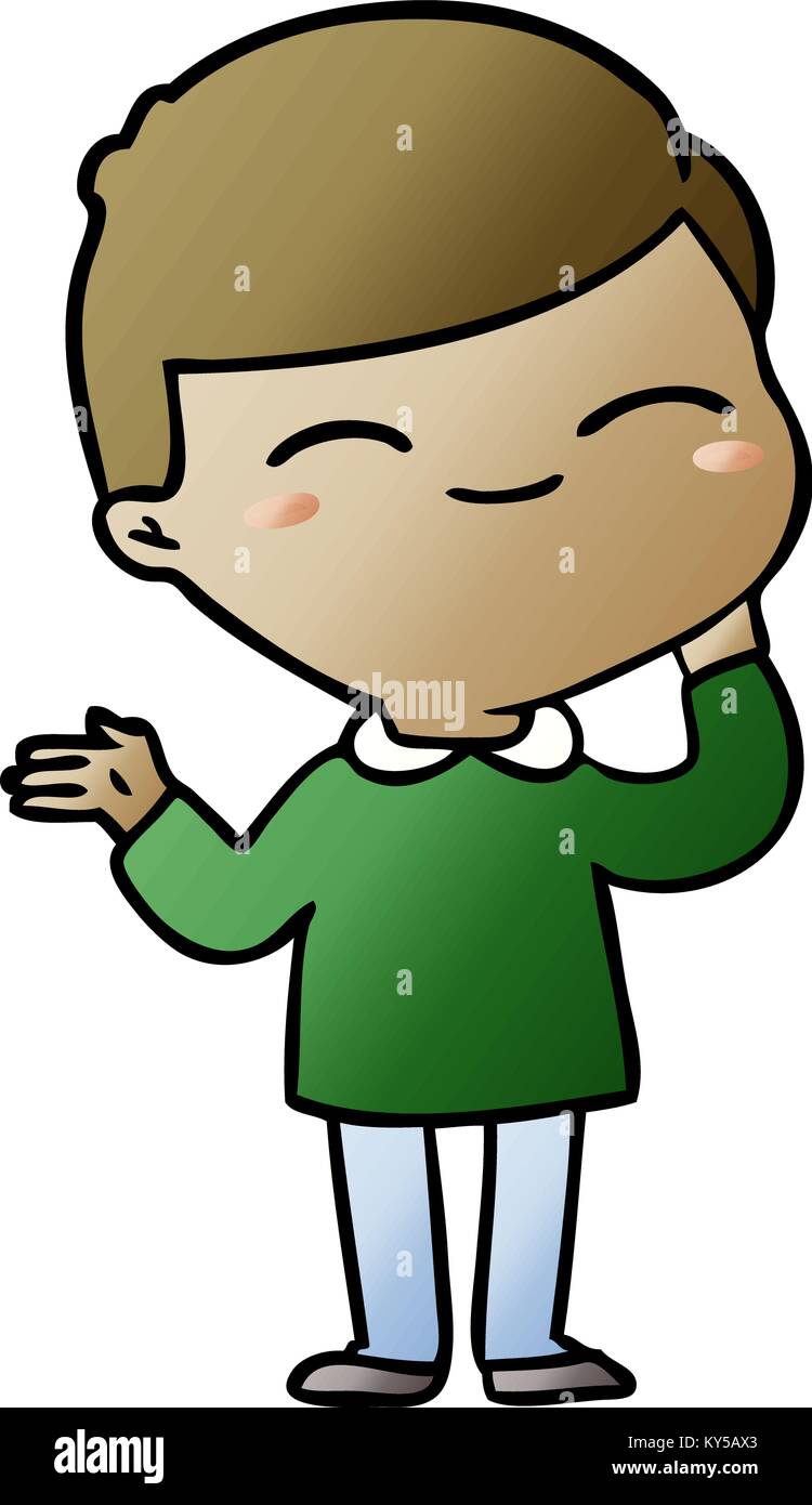 Cartoon Shy Man High Resolution Stock Photography and Images - Alamy