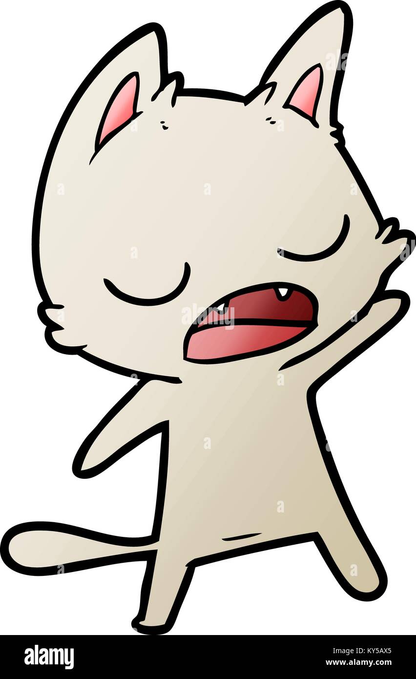 talking cat cartoon Stock Vector Image & Art - Alamy