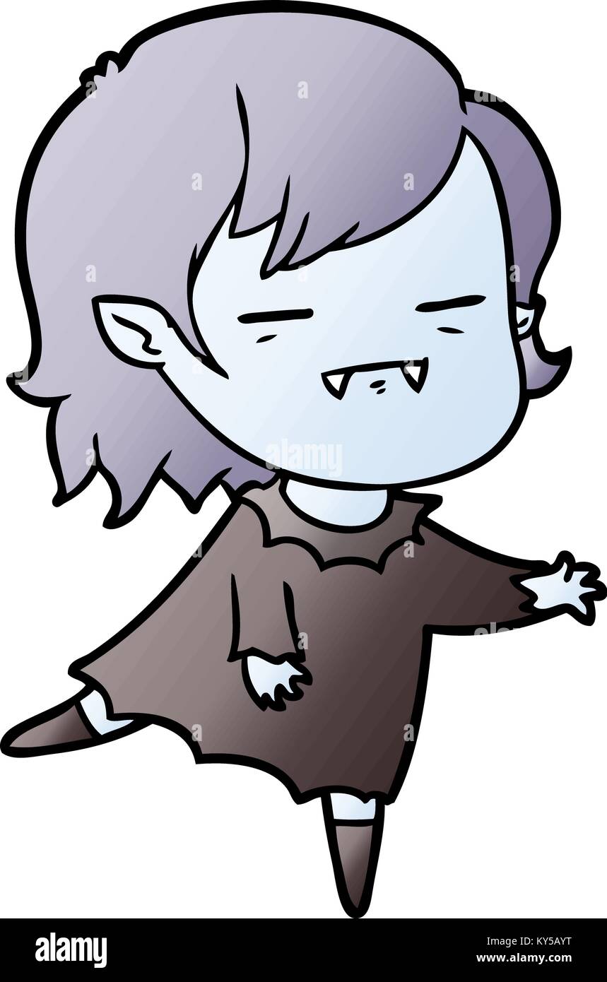 Cartoon undead vampire girl Stock Vector Images - Alamy