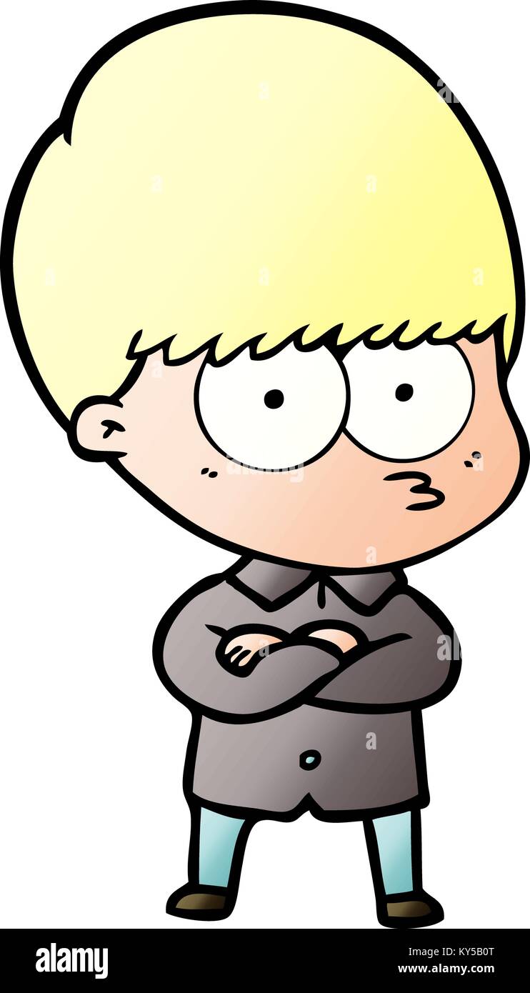 annoyed cartoon boy Stock Vector Image & Art - Alamy
