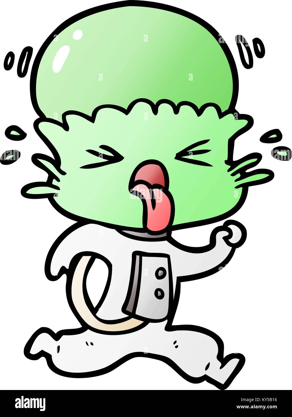 weird cartoon alien Stock Vector Image & Art - Alamy