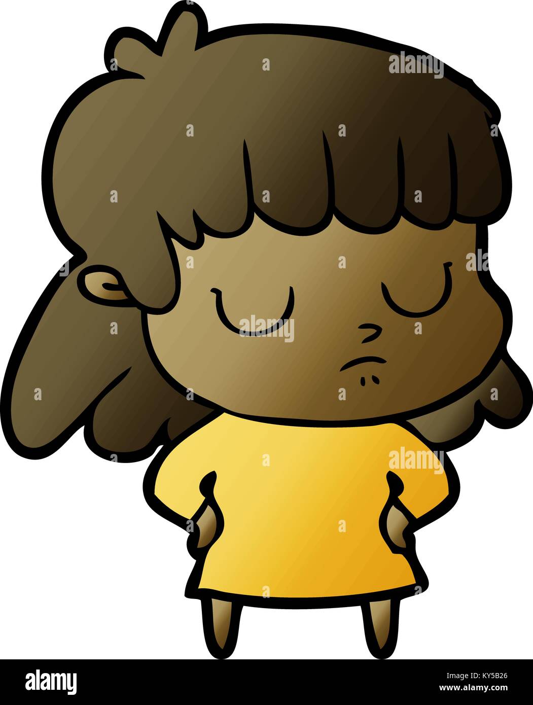 cartoon indifferent woman Stock Vector Image & Art - Alamy