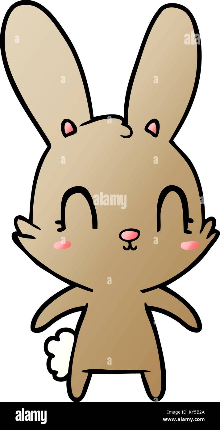 cute cartoon rabbit Stock Vector Image & Art - Alamy