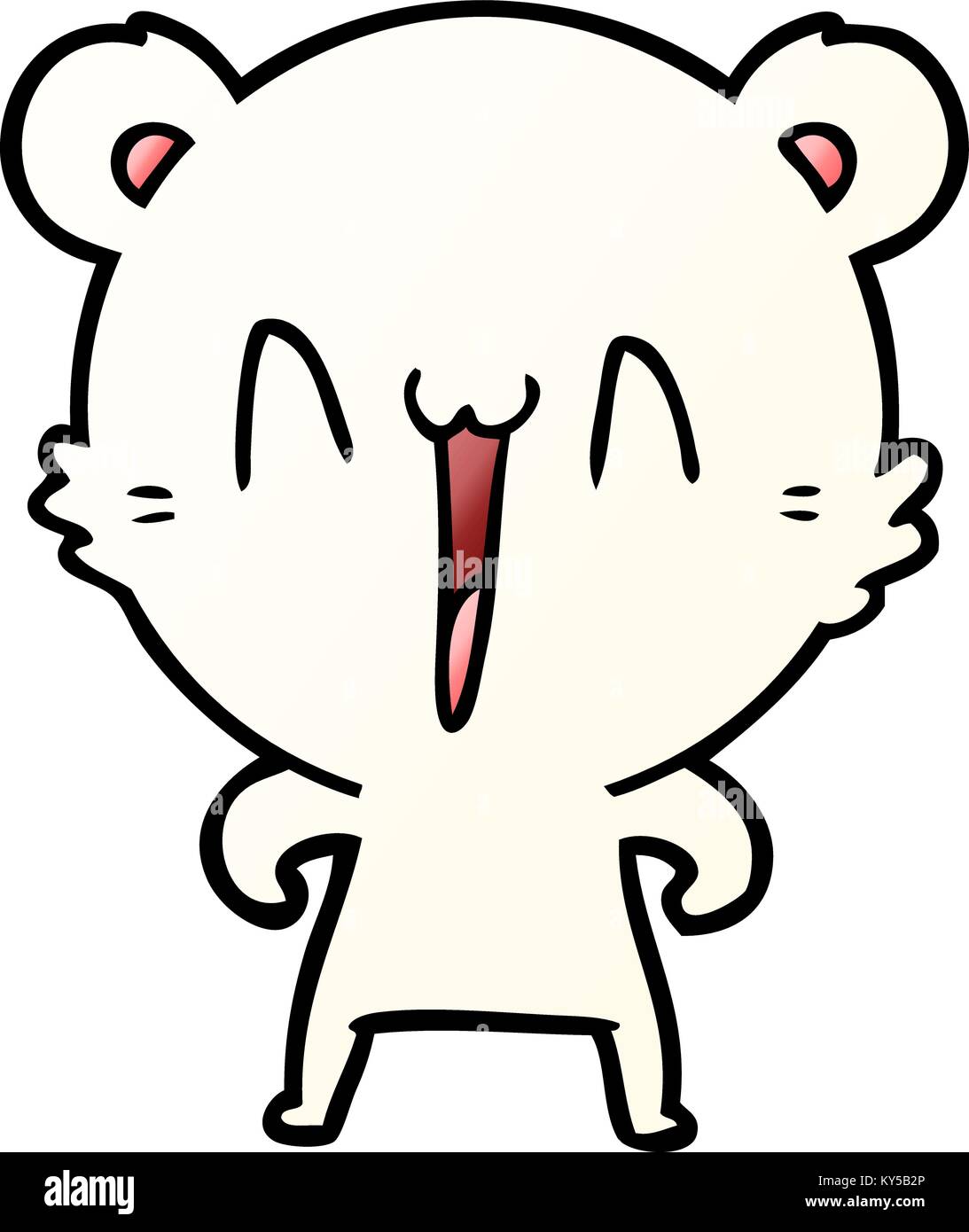 happy polar bear cartoon Stock Vector Image & Art - Alamy