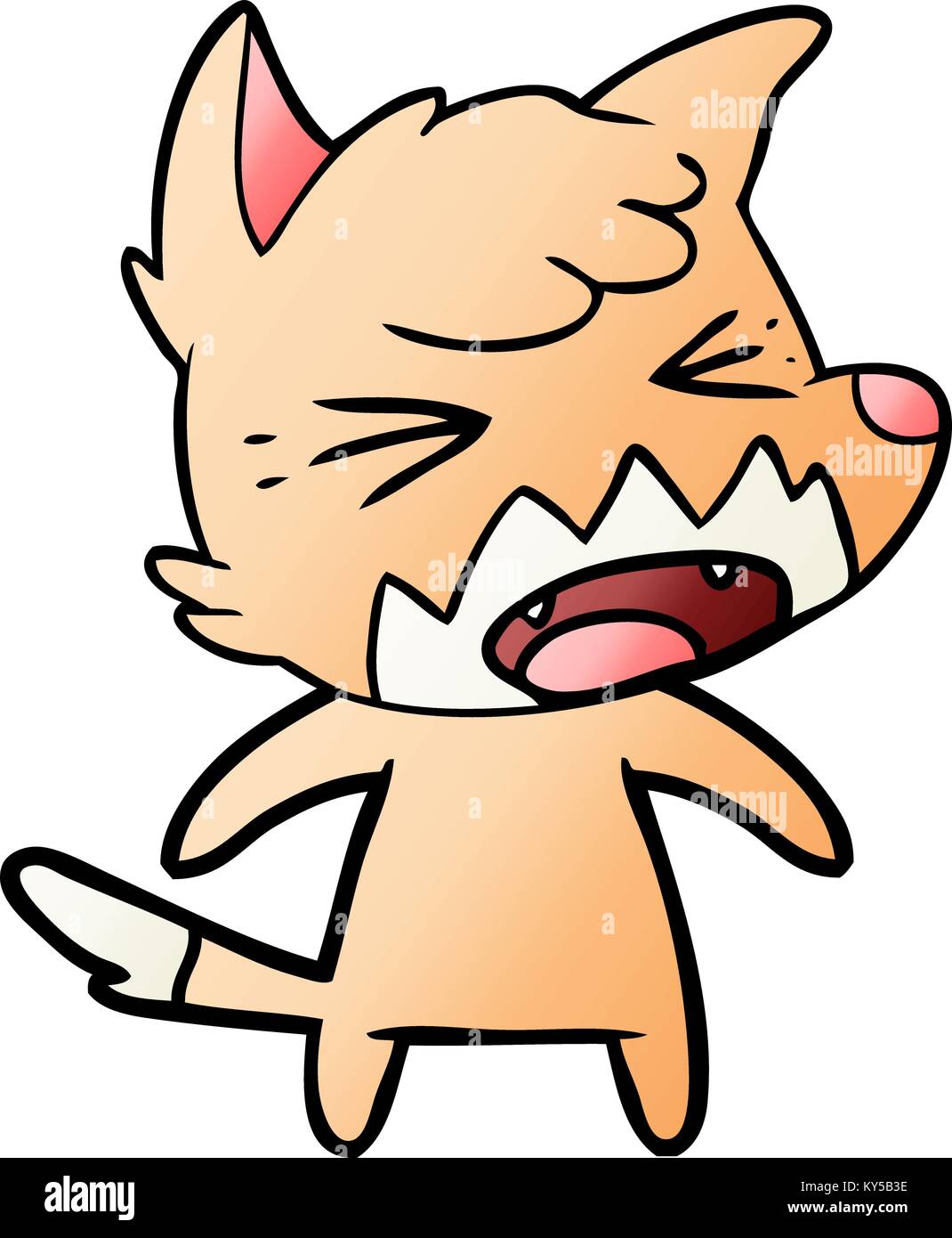 angry cartoon fox Stock Vector Image & Art - Alamy