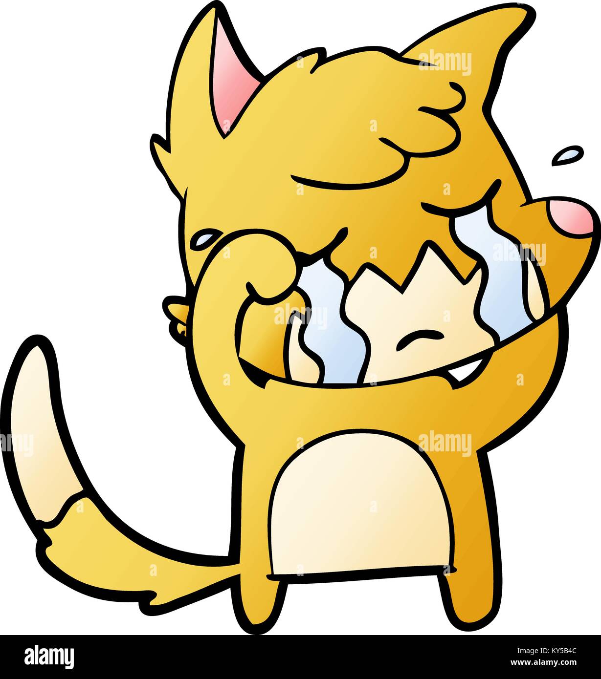 crying fox cartoon Stock Vector Image & Art - Alamy