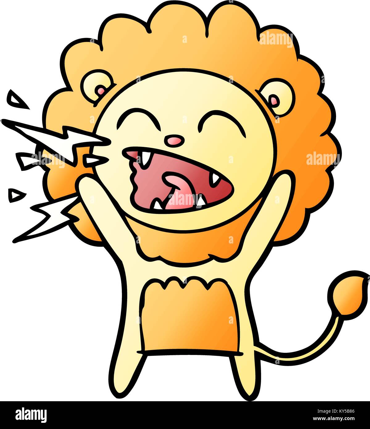 cartoon roaring lion Stock Vector Image & Art - Alamy