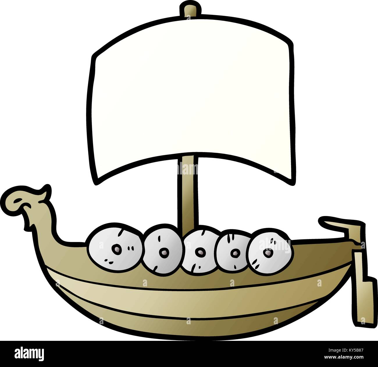 cartoon viking boat Stock Vector Image & Art - Alamy