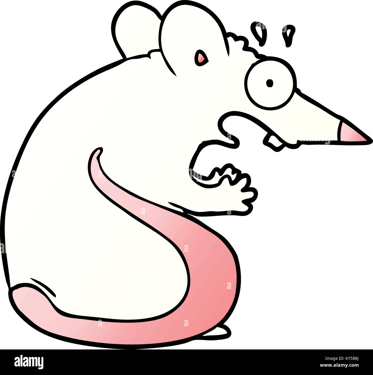 cartoon frightened mouse Stock Vector Image & Art - Alamy