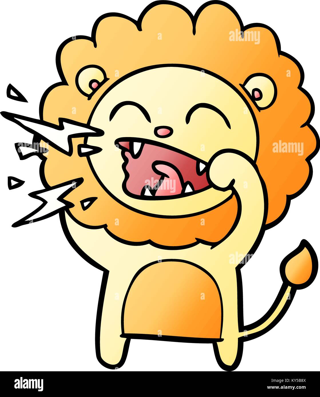 cartoon roaring lion Stock Vector Image & Art - Alamy