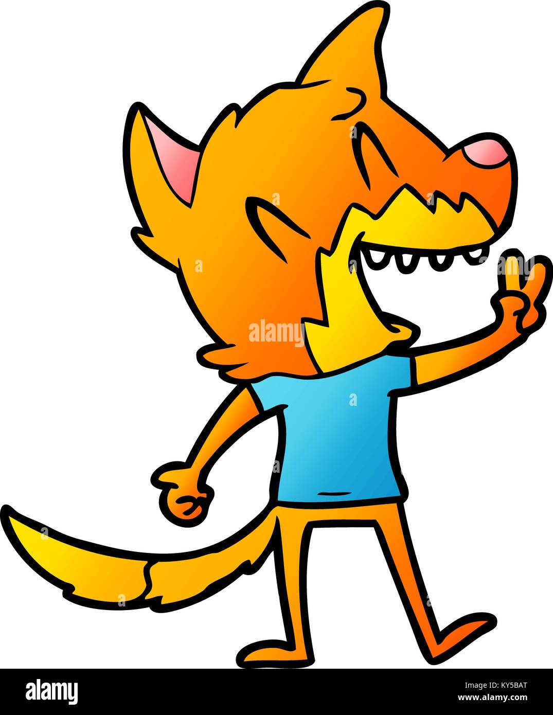 laughing fox cartoon Stock Vector Image & Art - Alamy