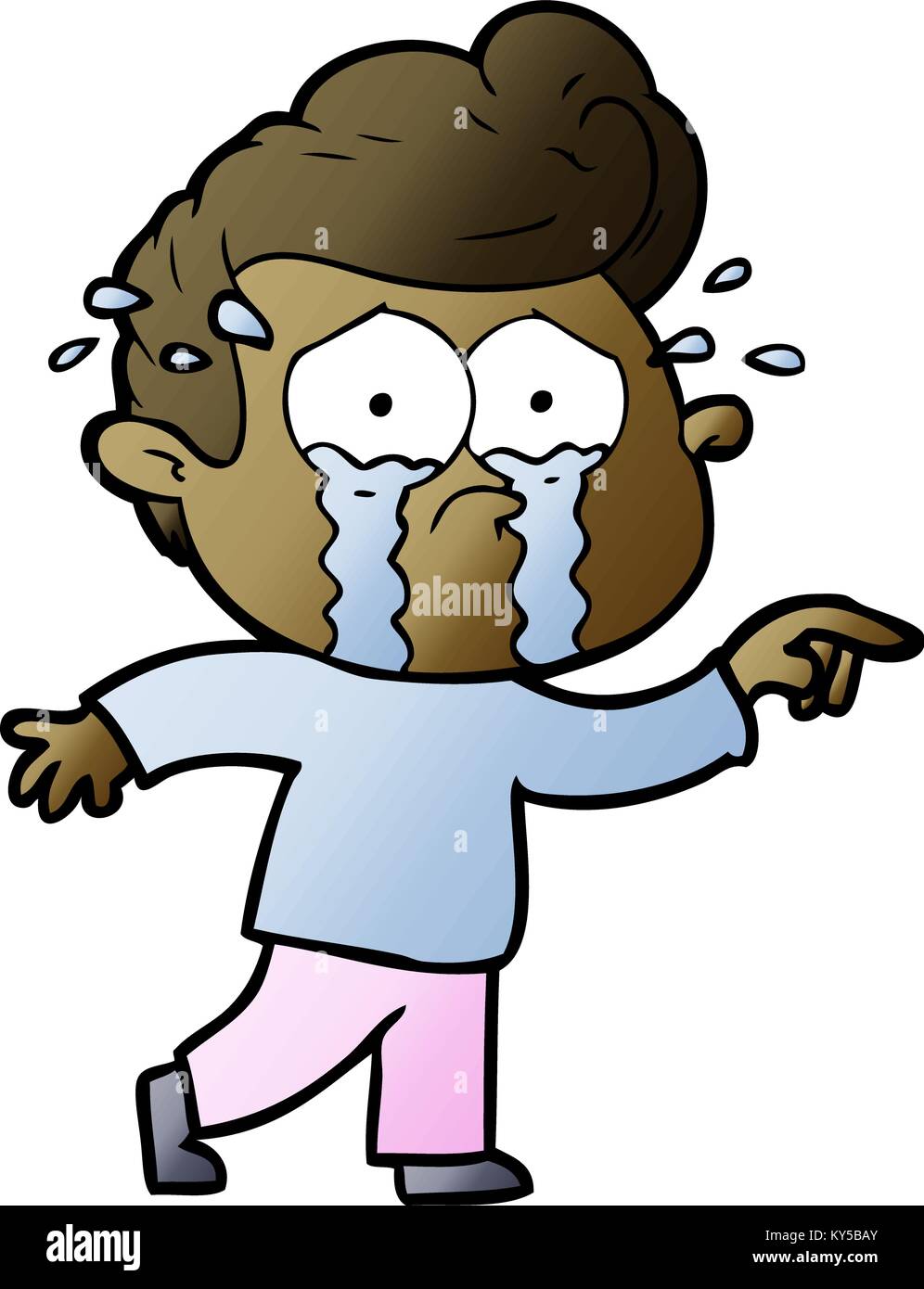 cartoon crying man Stock Vector Image & Art - Alamy