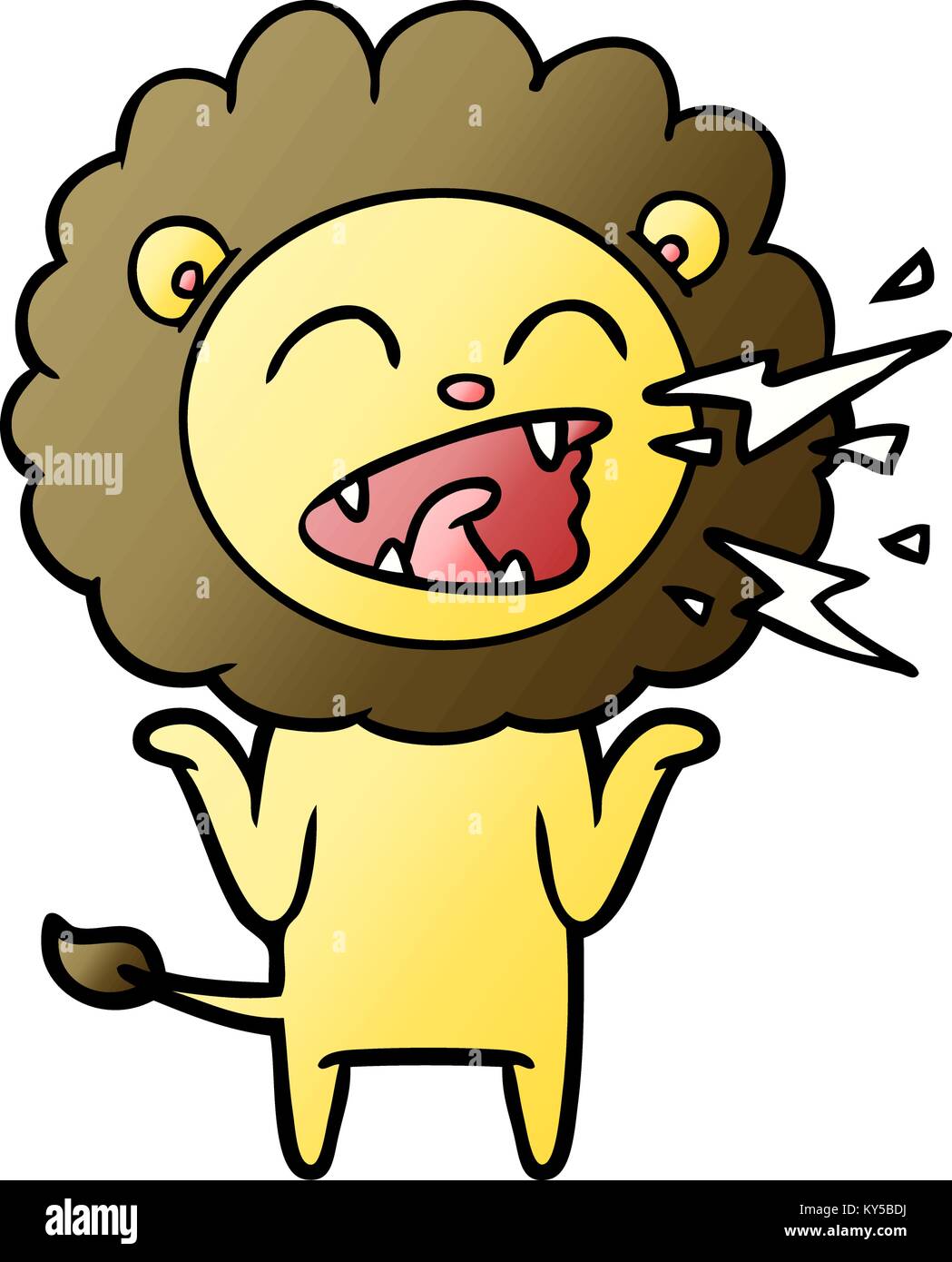 cartoon roaring lion Stock Vector Image & Art - Alamy