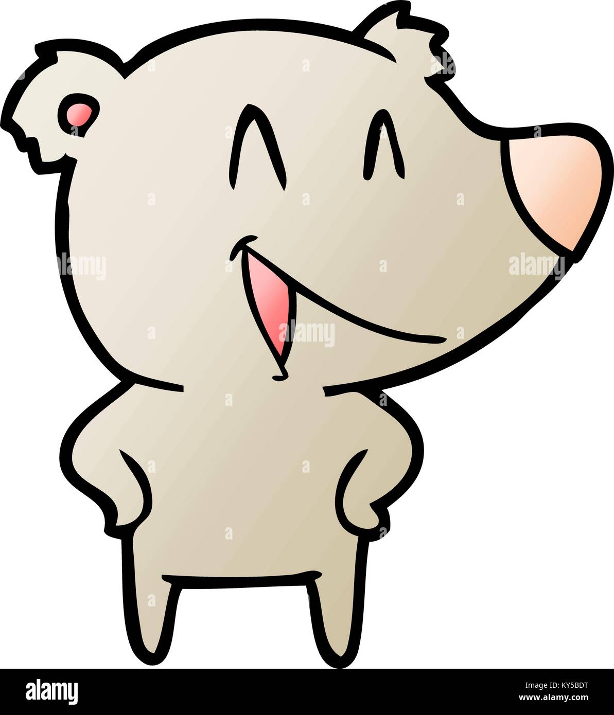 laughing bear cartoon Stock Vector Image & Art - Alamy