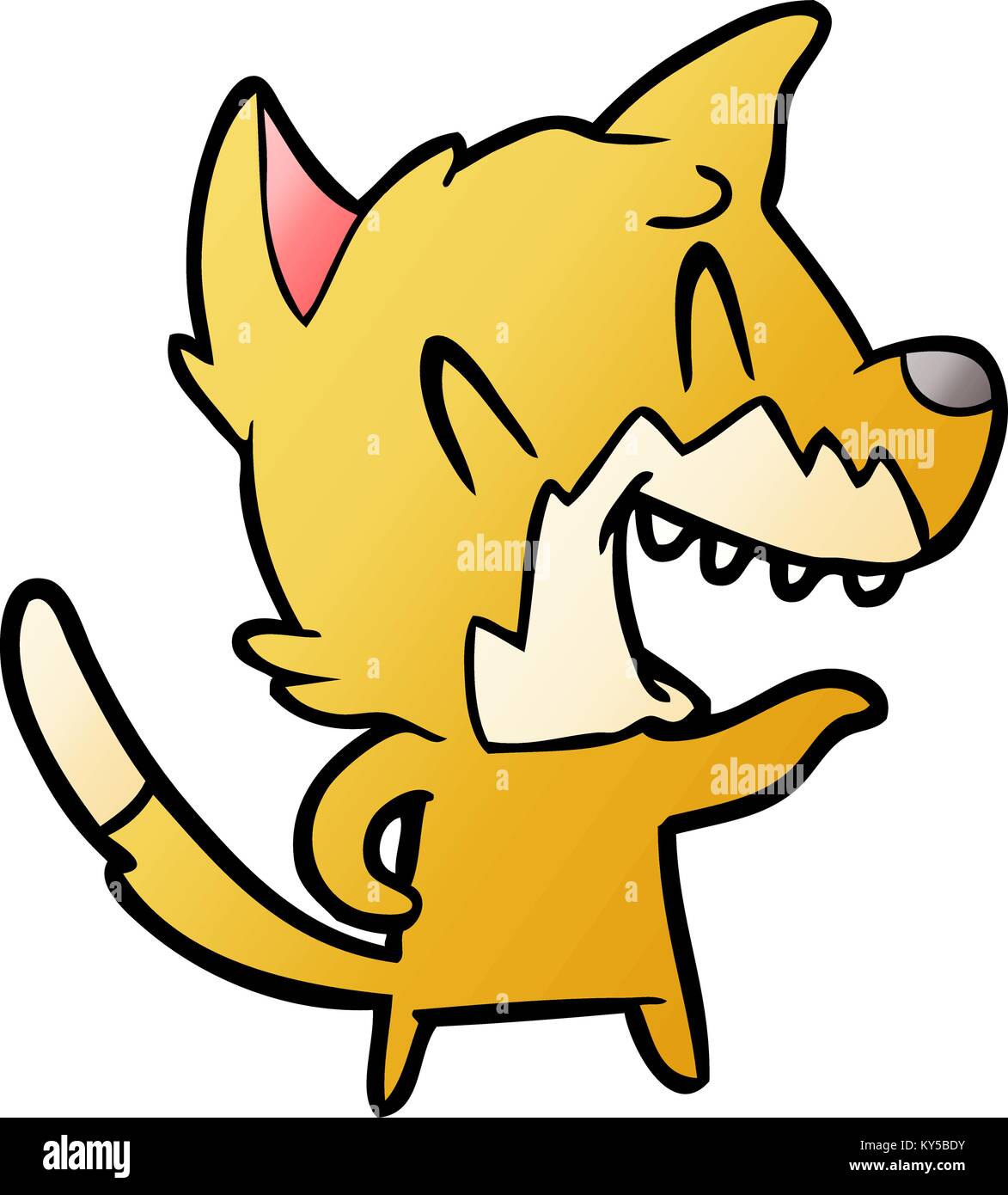 laughing fox cartoon Stock Vector Image & Art - Alamy