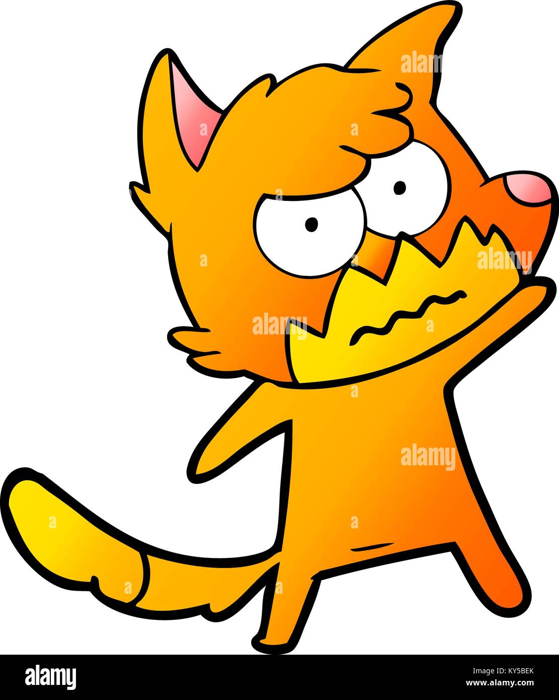 cartoon annoyed fox Stock Vector Image & Art - Alamy