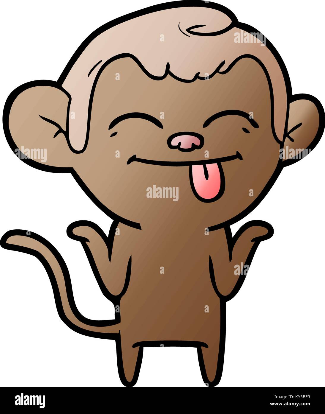 funny cartoon monkey Stock Vector Image & Art - Alamy