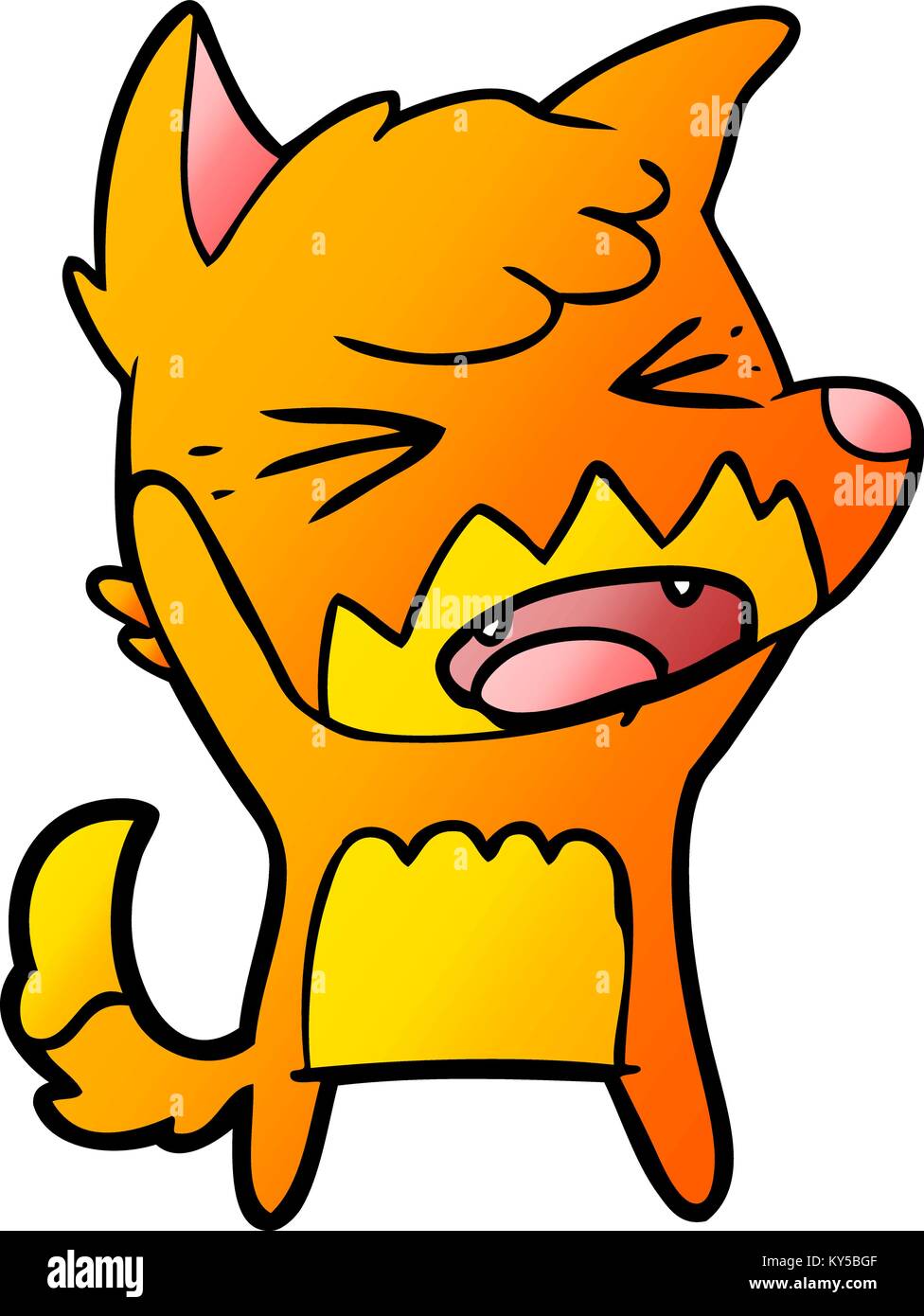 angry cartoon fox Stock Vector Image & Art - Alamy
