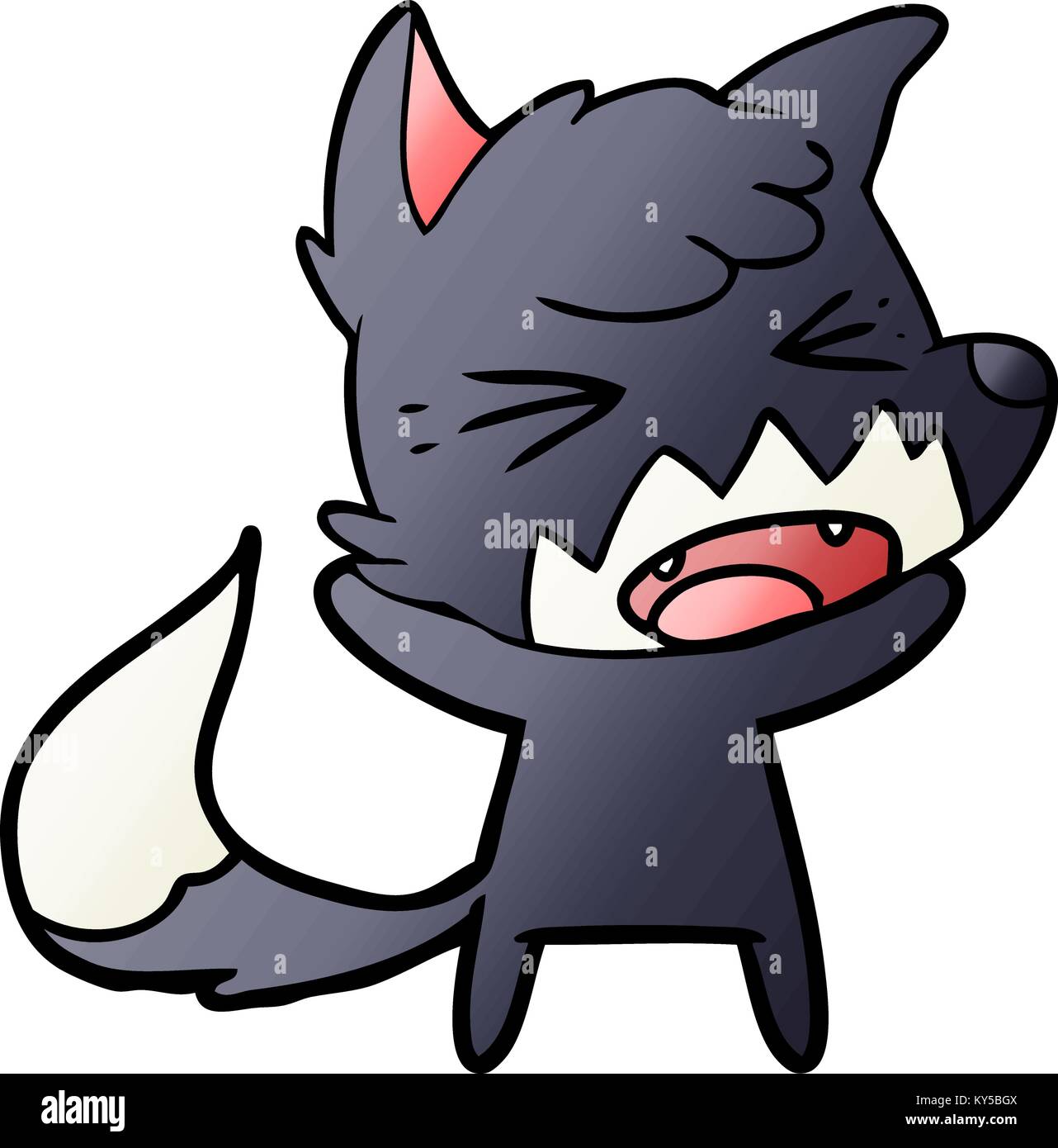 angry cartoon fox Stock Vector Image & Art - Alamy