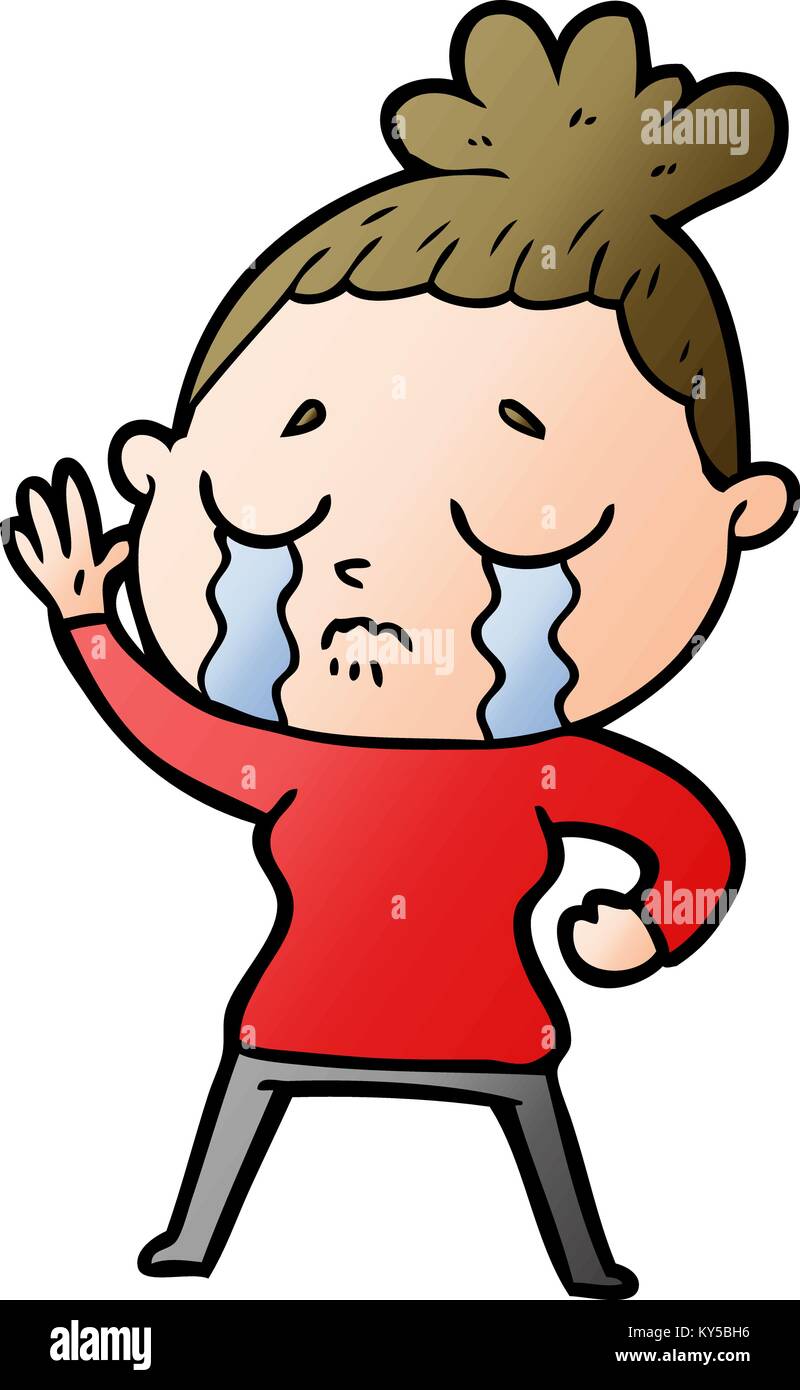 cartoon crying woman Stock Vector Image & Art - Alamy