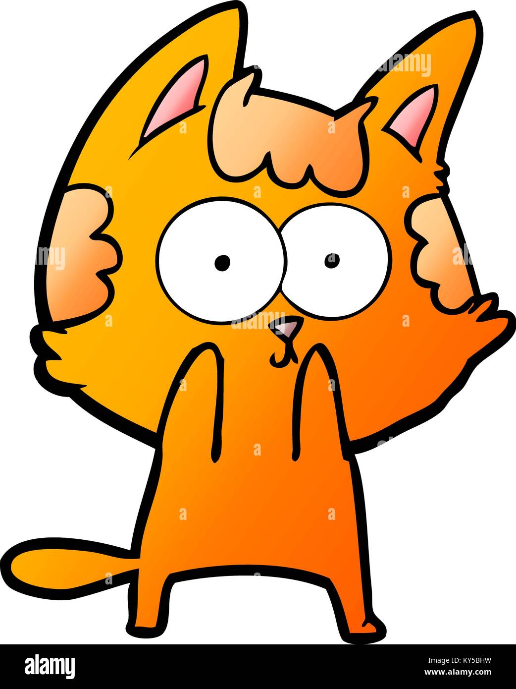 happy cartoon cat Stock Vector Image & Art - Alamy