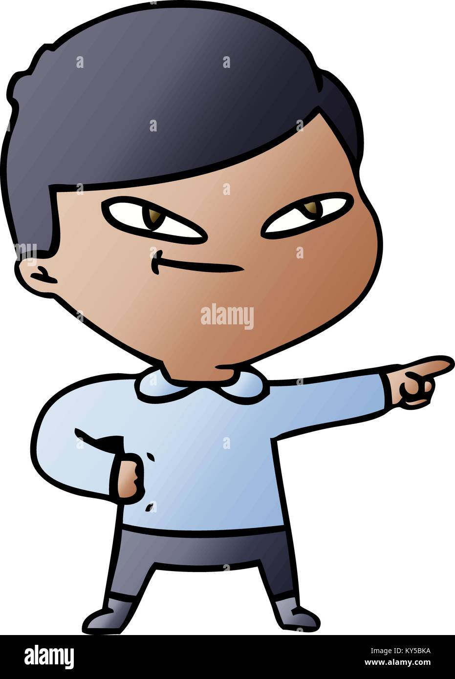 cartoon pointing man Stock Vector Image & Art - Alamy